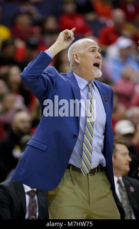 St. 10th Mar, 2018. Bonaventure Bonnies Head Coach Mark Schmidt during ...