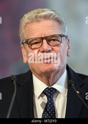 Freiburg, Germany. 11th March, 2018. Former German president Joachim ...