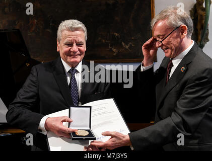 Freiburg, Germany. 11th March, 2018. Former German president Joachim ...