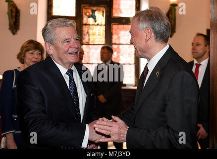 Freiburg, Germany. 11th March, 2018. Former German president Joachim ...