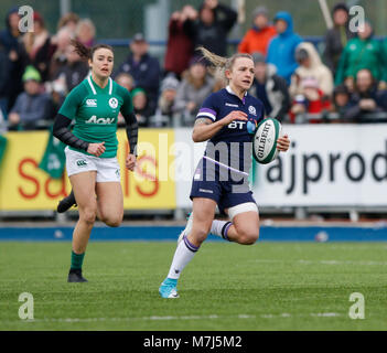 Dublin, Ireland. Sunday 11 March, 2018. Flowers of Scotland. Photo ...