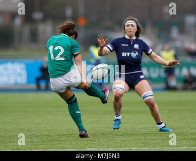 Dublin, Ireland. Sunday 11 March, 2018. Flowers of Scotland. Photo ...