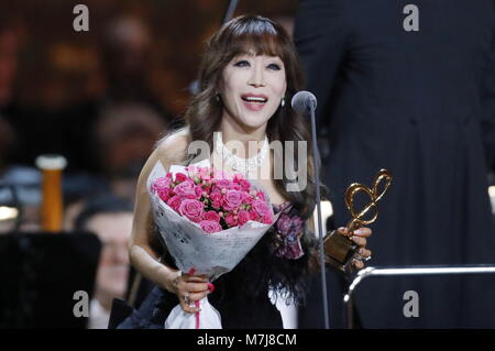 Korean opera singer Sumi Jo attends a press conference for the 'Queens ...