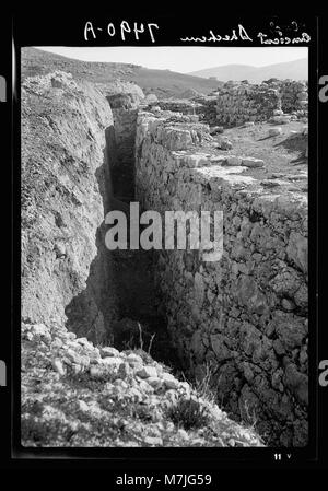A photograph of the excavation site of ancient Shechem (Sichem) in 1961 ...