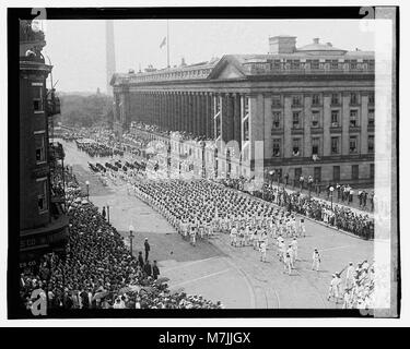 The funeral of President Warren G. Harding, captured in a solemn ...
