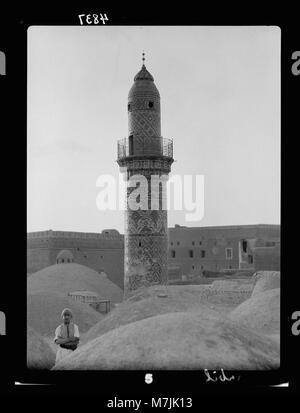 A historical photograph of Arbela (Erbil), Iraq, showcasing a typical ...