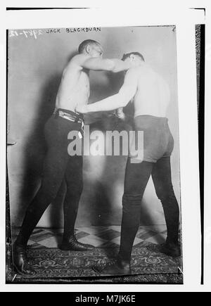 A photograph of Jack Blackburn, an influential African-American boxer ...