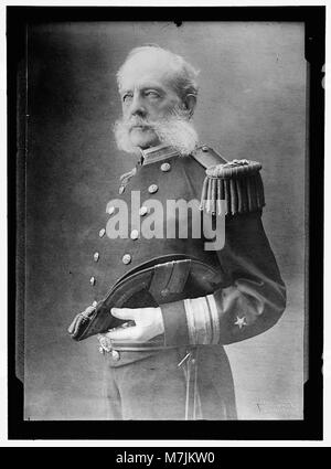 Portrait of Stephen B. Luce, Admiral in the U.S. Navy during the Civil War, captured in an ...