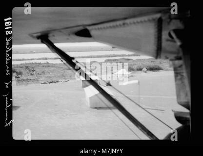 An aerial view of Malakal in Sudan, with the White Nile River approaching the city, showcasing ...