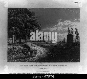 New York City's bustling intersection: yellow cabs navigate between ...