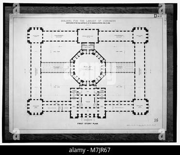 This image shows the first floor plan of the United States Capitol in ...