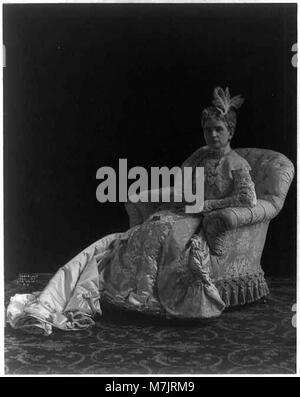 A portrait of Ida Saxton McKinley, wife of William McKinley, the 25th ...