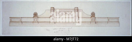 Parapet. Elevation of parapet Stock Photo - Alamy
