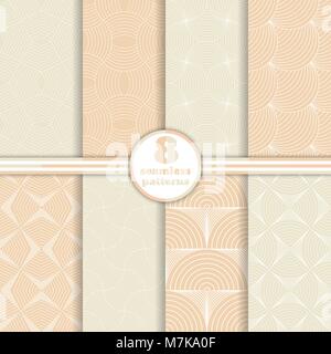 Set of geometric pattern polygonal lines. Colorful background modern ...