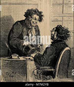An 1871 album of caricatures from Le Charivari, a French satirical ...
