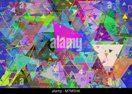 Random triangle shape, digital generative art for design texture ...