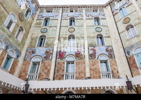 Art Nouveau Majolica Tiles on the Majolikahaus, Majolica or Majolika ...