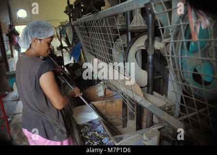 Kava pounding Factory, Lautoka, Fiji Stock Photo - Alamy