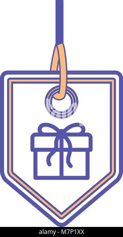 giftbox present hanging icon vector illustration design Stock Vector ...