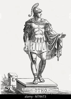 Otho Marcus Salvius Otho Caesar Augustus was Roman Emperor for three ...