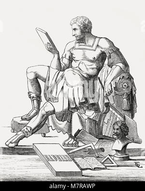 Hadrian or Publius Aelius Hadrianus Augustus, 76 - 138, Roman emperor ...