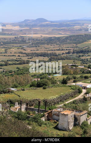 Aerial view of a large rural mansion with a swimming pool in the ...