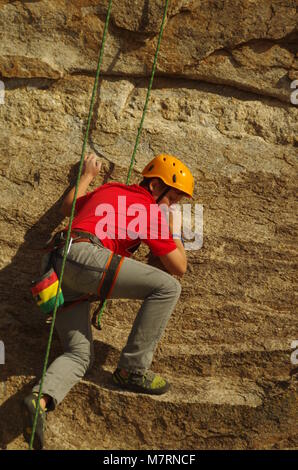 Boy Scouts seen repelling Stock Photo - Alamy