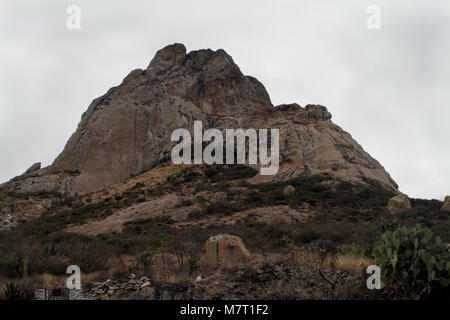 Pena de Bernal, monolith, massive rock, pueblo magico, Bernal, San ...
