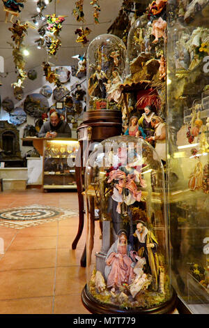 Nativity scenes for sale in San Gregorio Armeno, Naples - Italy Naples ...