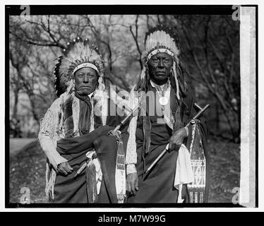 A photograph of Cheyenne chiefs taken on January 25, 1924, showcasing ...