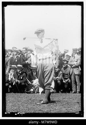 A portrait of Charles 'Chick' Evans, an American champion golfer ...