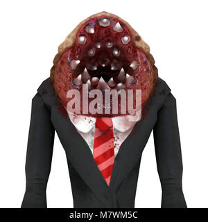 3d professional parasite portrait hungry Stock Photo - Alamy