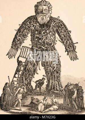 Human Sacrifice by Druids Stock Photo - Alamy