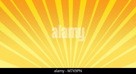 Abstract orange background with sun light rays Stock Vector Image & Art ...