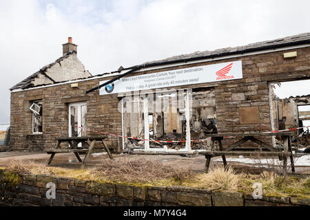 The Famous Hartside Cafe Near Alston After it was Destroyed by Fire in ...