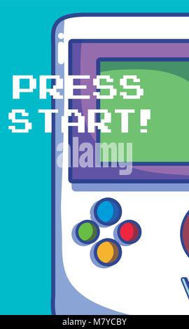 Press start retro videogame Stock Vector Image & Art - Alamy