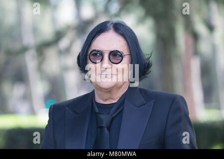 Rome, Italy. 14th Mar, 2018. Photocall with the Italian singer Renato ...