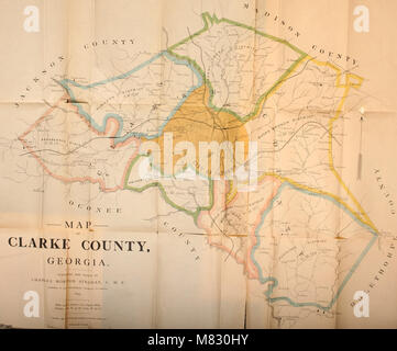 . Clarke County, Ga. and the city of Athens Stock Photo - Alamy