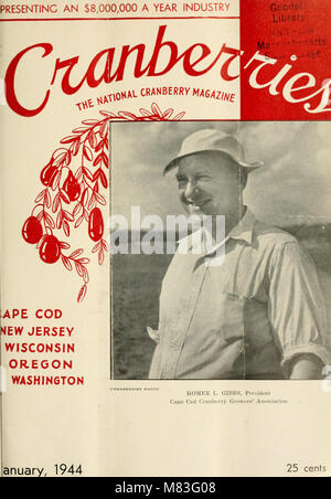 'Cranberries: The National Cranberry Magazine' (1943) covers the ...