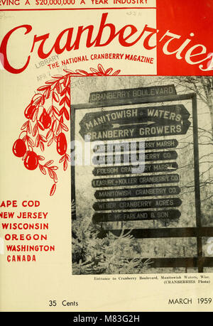 The 1958 National Cranberry Magazine covers various aspects of ...