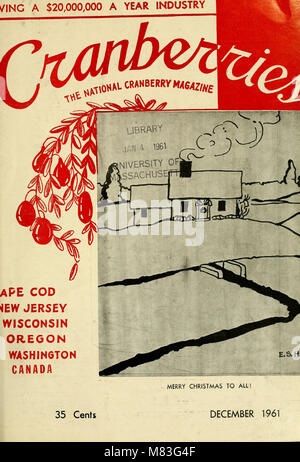 The 1960 edition of 'The National Cranberry Magazine' focuses on ...