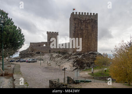 Medieval castle in Linhares da Beira, Portugal, Europe Stock Photo - Alamy