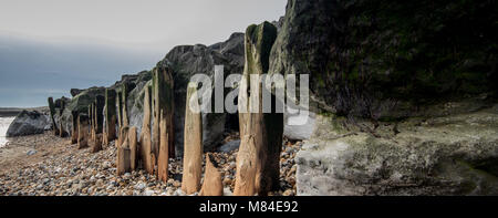Elmer beach sea defences at Middleton on Sea near Bognor Regis, West ...