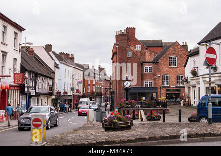 Town centre shops Ashbourne Derbyshire England UK GB EU Europe Stock ...