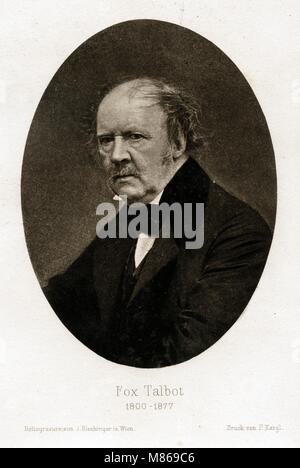 Fox Talbot. Portrait of the English scientist and inventor of ...