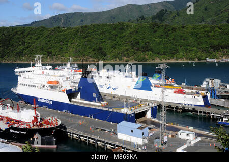Picton Ferry Terminal Picton Harbour Marlborough Sounds South Island ...