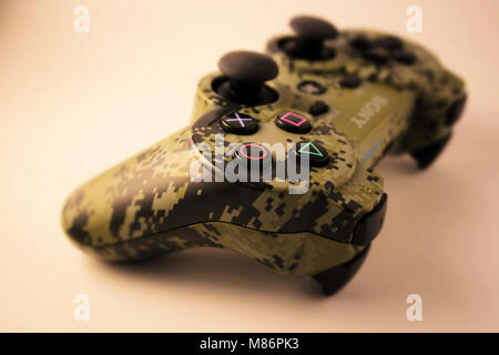 Game controller, with camouflage style Stock Photo - Alamy