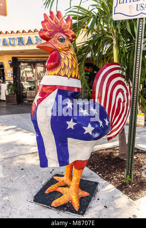 Large colorful rooster standing Stock Photo - Alamy