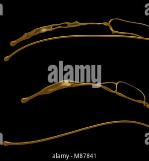 splendid golden splash over black background Stock Photo - Alamy