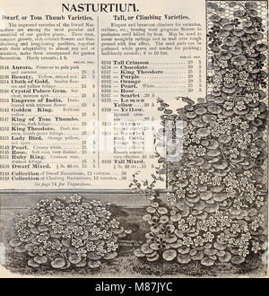 Dreer's garden calendar 1896 Stock Photo - Alamy
